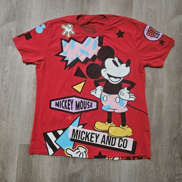 Disney | Shirts | Disney Mickey Mouse Mickey And Co All Over Print 8s ...